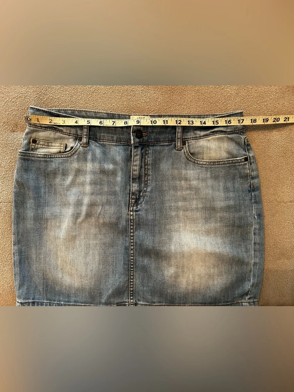 H&M | Skirts | Hm Light Blue Denim Mini Skirt | Poshmark